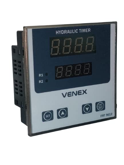 VENEX Black Industrial Timer, FRT 9612, 96 x 96 mm, Digital Controller ...