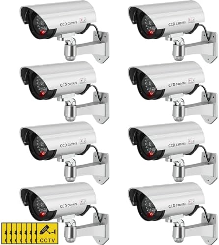 Amazon.com : Macarrie 8 Pcs Fake Camera Realistic Dummy Security Camera ...
