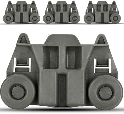 Amazon.com: UPGRADED W10195417 Dishwasher Wheels Lower Rack Roller ...