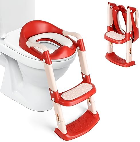 Amazon.com : Potty Training Toilet Seat with Step Stool Ladder,Potty ...