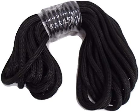 Amazon.com: 5/8 Inch by 100 Feet Black Nylon Double Braid Rope : Sports ...