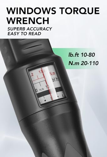 Snapklik.com : 3/8-Inch, 10-80 Ftlb Precision Adjustable Torque Wrench ...