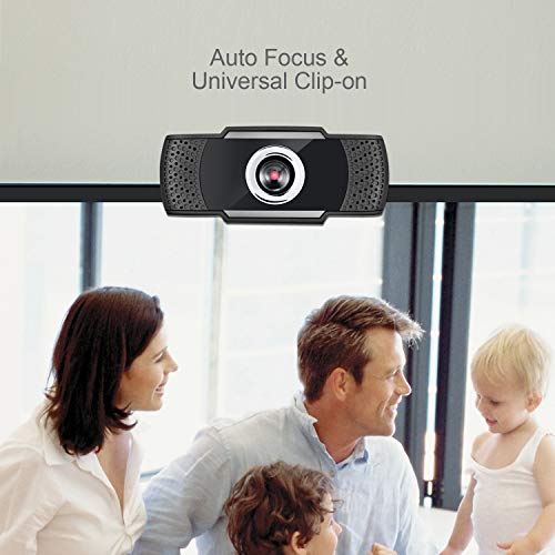 Adesso CyberTrack H4 FHD 1080P USB Webcam with Built-in Microphone