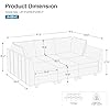 Amazon.com: Belffin Modular Sectional Sofa Sleeper Couch with Storage ...