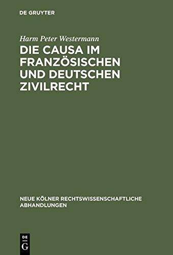 『Die Causa Im Franzosischen Und Deutschen Zivilrecht』｜感想・レビュー - 読書メーター