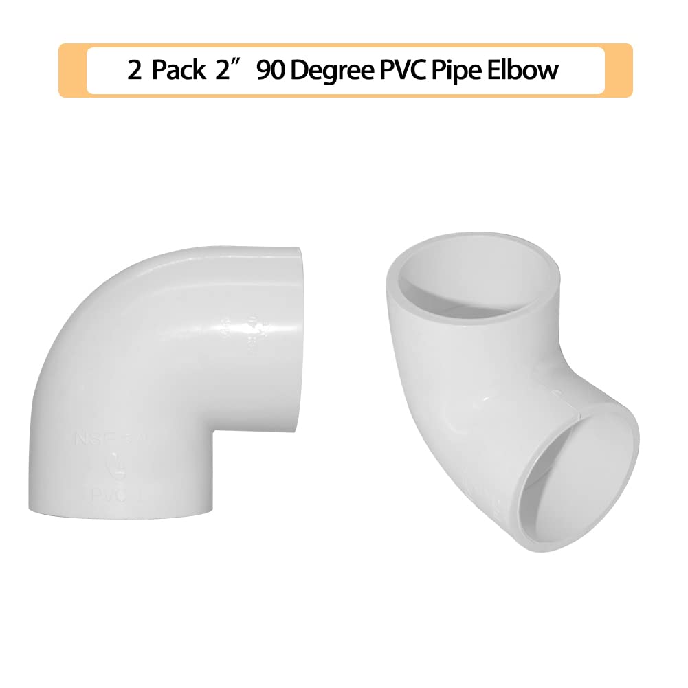Snapklik.com : Fitvell 2PCS 2 90 Degree Elbow PVC Pipe Fitting Adapter ...