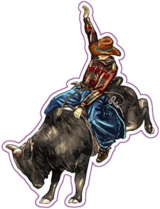 Amazon.com - Wickedgoodz Rodeo Bullfighter Vinyl Decal - Cowboy Bumper ...
