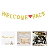 ・ブランド:AirAkl・製造元:AIRWORLDS・製造元/メーカー部品番号:Welcome banner・【新生活応援】新学期・歓迎会・パーティーに最適！キラキラ輝くゴールドラメ加工の「WELCOME BACK」バナー。学生の返校祝いか...