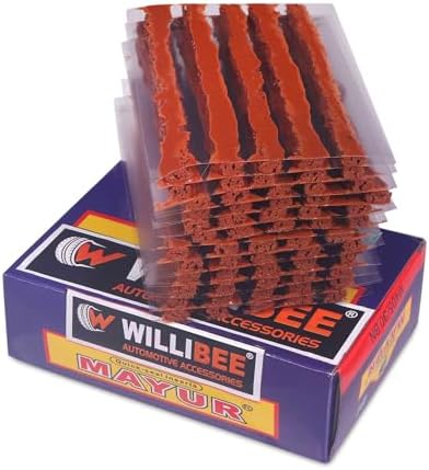 WILLIBEE (Pack of 60 Strips) Premium Tubeless Tyre Puncture Repair ...