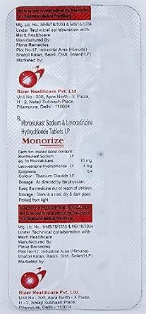 MONORIZE - Strip of 10 Tablets : Amazon.in: Health & Personal Care