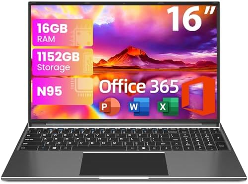 Amazon.com: jumper Laptop Computer 16 Inch, Office 365, Laptops with ...