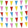 Amazon.com: 300pcs 525ft Multicolor Pennant Flags Banner Nylon Cloth ...