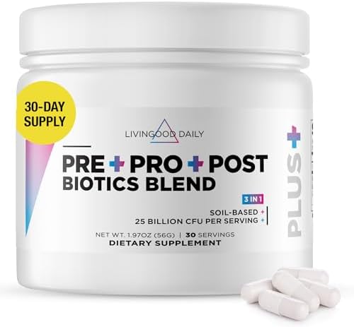 Amazon.com: Livingood Daily Pre Pro Post Biotics Blend Powder ...