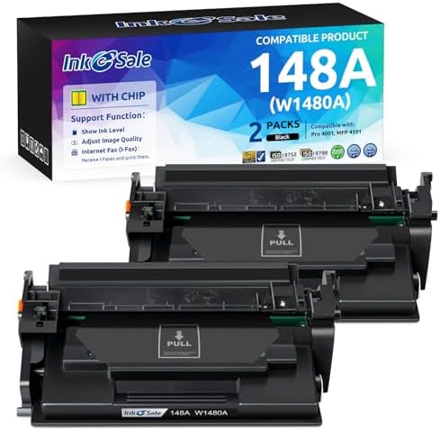 Amazon.com: 148A W1480A Toner- (with Chip) Compatible 2 Pack 148A Toner ...