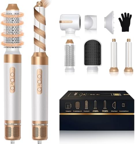 SCZND 7 in 1 Hair Styler Hot Air Brush Air Styler Magic Styler 1400W ...