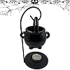 Amazon.com: Hanging Cauldron Pagan Oil Burner with Handle | Black Waxs ...