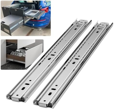 PHWALK 1 Pair 34 Inch 100 Lb Heavy Duty Drawer Slides Full Extension ...
