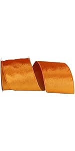Amazon.com: MAYREEL 7/8 Inch Terracotta Satin Ribbon Burnt Orange ...