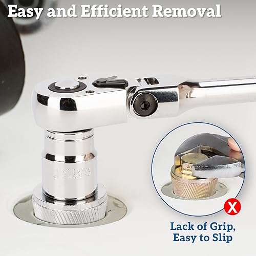 Snapklik.com : THINKPRO 1.5 Silver Plating Coating Tub Drain Extractor ...