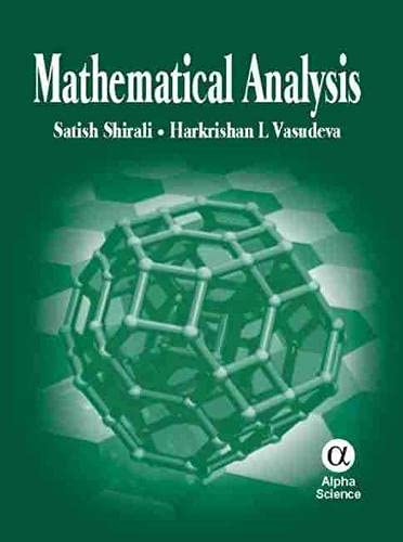Amazon.com: Mathematical Analysis: 9781842653210: Pundir, S.K., Shirali ...