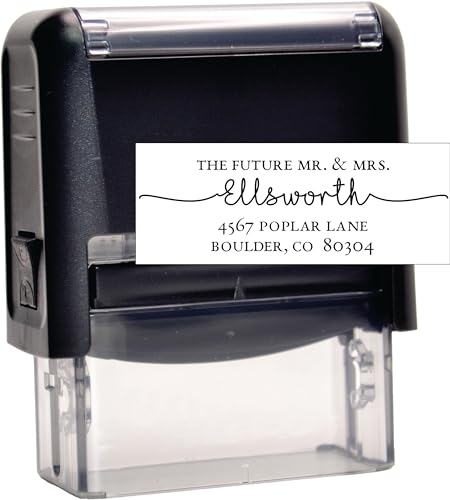 Amazon.com: Classic Future Mr. and Mrs. Return Address Stamp ...