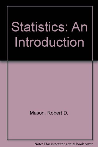 Statistics: An introduction: Mason, Robert Deward: 9780155835252: Amazon.com: Books