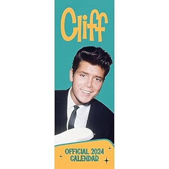 Cliff Richard 2024 Calendar, Month To View Slim Wall Calendar, Official ...