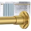 Amazon.com: Shower Curtain Rod, Curtain Rods No Drilling Gold Shower ...