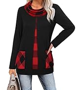 Messic Womens Hooded Shirts Women's Long Sleeve Hooded Tunic Tops ...