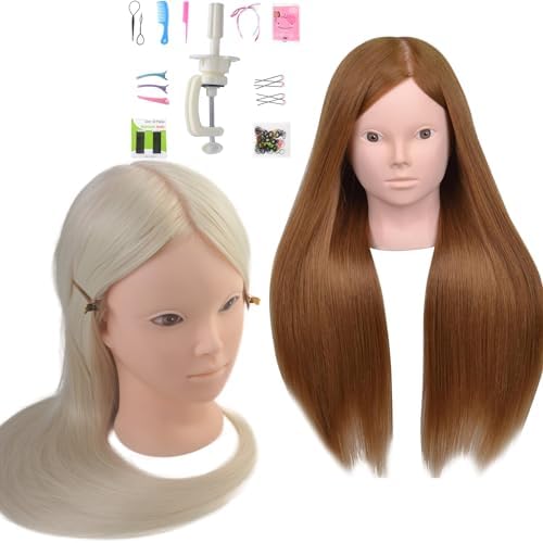 Amazon.com : Professional Cosmetology Mannequin Heads Bundle - 24 ...