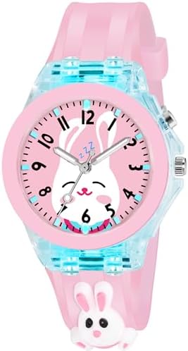 SPIKY 3D Cartoon Kids Analog Watch with LED Luminous 7 Multicolour ...