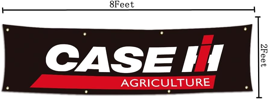 Case IH Agriculture Tractor Garage Banner bandera 2×8 pies poliéster ...