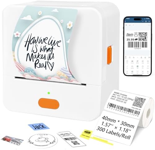 Amazon.com : Label Maker Machine with Tape, Mini Printer Sticker Maker ...