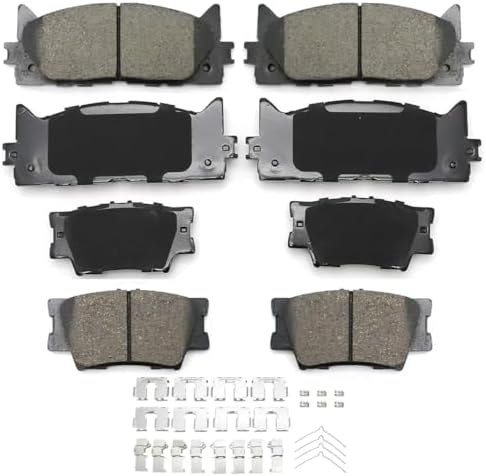 Amazon.com: ALADICHE upgrade Front Rear Ceramic Disc Brake Pads Set ...