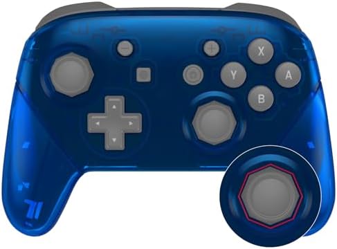 Amazon.com: eXtremeRate Transparent Blue Faceplate Backplate Handles ...