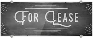 Amazon.com : "For Lease -Chalk Corner" Clear 1/8" Acrylic Sign with ...