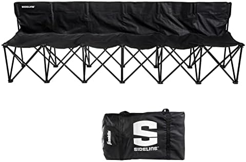 Amazon.com: GoTEAM! Pro 8 Seat Portable Folding Team Bench w/Cupholders ...