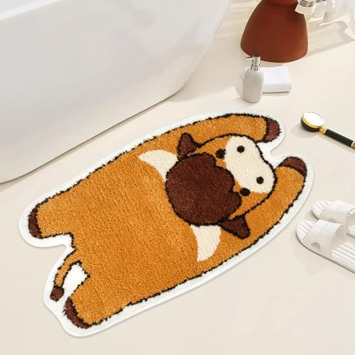 Amazon.com: Tinideya Highland Cow Tufted Rug Highland Fluffy Cattle ...