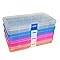 DUOFIRE Plastic Organizer Container Storage Box Adjustable Divider ...