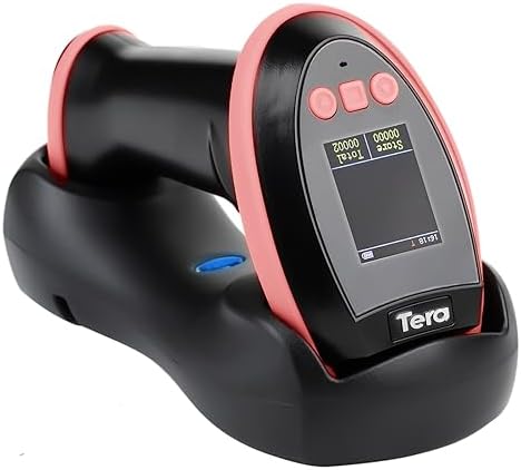 Tera 2D Wireless Barcode Scanner: with Digital Setting Screen & Keypad ...