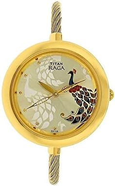 Titan Stainless Steel Analog Watch For Women -Nr9812Wm01, White Dial ...
