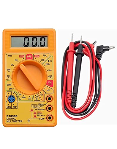 V-TEC Lcd Display Digital Multi-Meter Digital Multimeter (Yellow Color ...