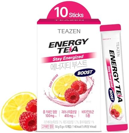 Amazon.com : TEAZEN Energy Drink Powder Boost, 100mg Natural Caffeine ...