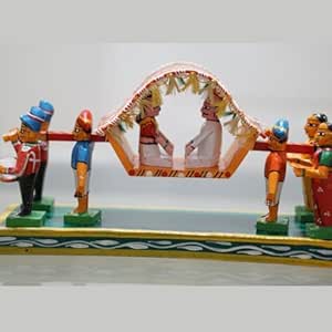 Buy Hastha Kalalu Handcrafted Kondapalli Marriage Pallaki | Traditional ...