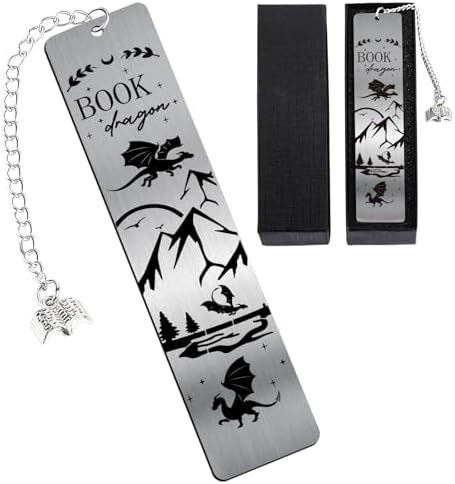 Amazon.com: Fourth Wing Stainless Steel Bookmarks, Flying Dragon Metal Bookmark with Tassel ...