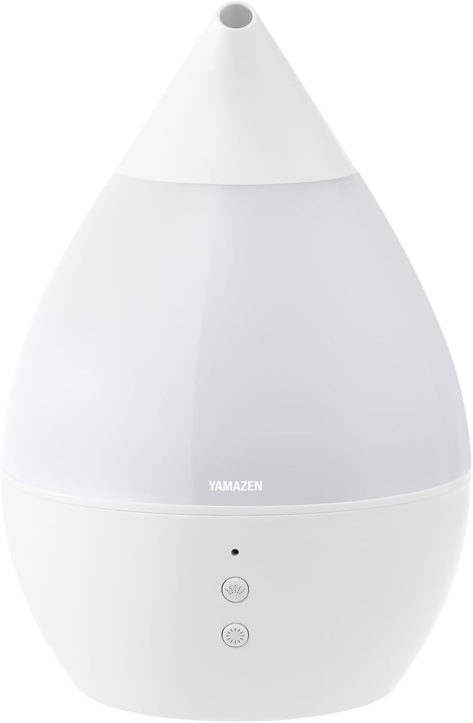 Amazon.co.jp: 山善(YAMAZEN) 加湿器 スチーム式加湿器 スチームファン式加湿器 しずく型 大容量 3L 木造約6畳・プレハブ約9畳 KSF-FT301(W) : ホーム＆キッチン