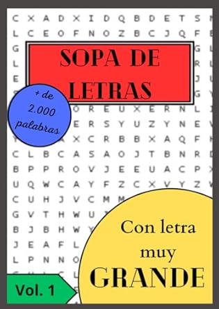 Amazon.com: Sopa de Letras con letra muy grande: 100 rompecabezas y más ...
