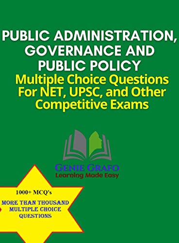 Public Administration, Governance and Public Policy: Multiple Choice ...