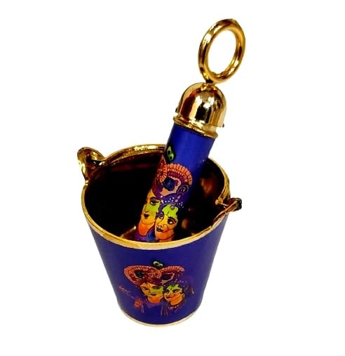 Elegance Radha Krishna Printed Bucket Pickari – for Laddu Gopal ji Holi ...