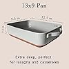 Amazon.com: Mora 9x13in Deep Porcelain Baking Dish - Oven to Table ...